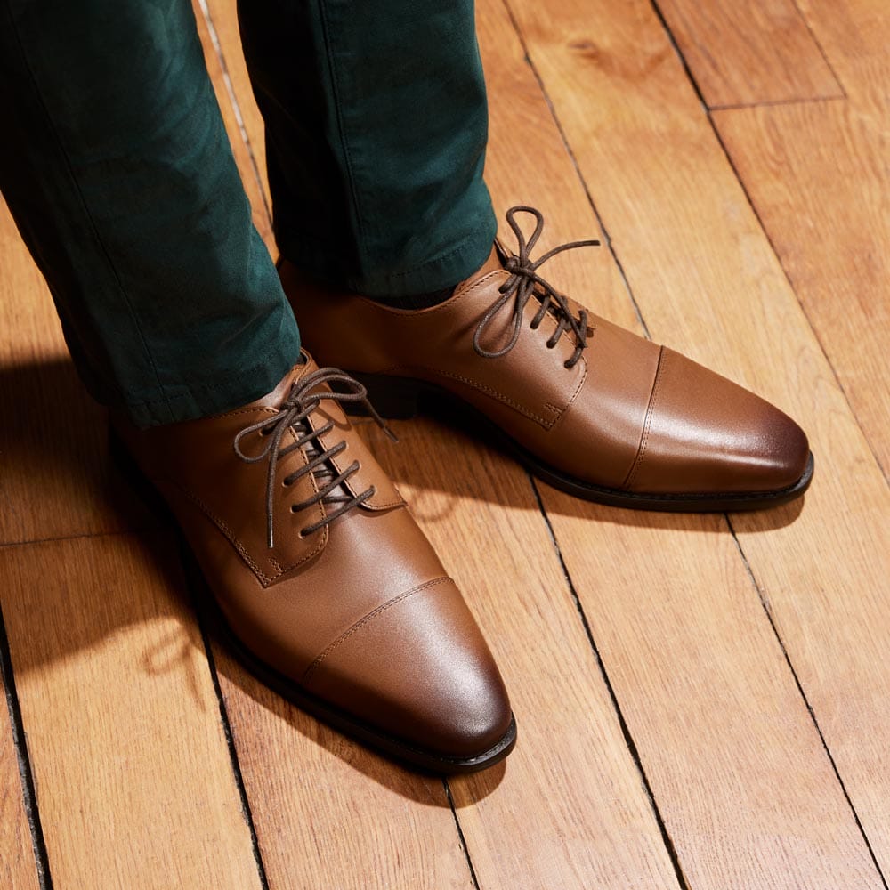 Derbies Oliver - Camel - Collection Homme – Leonarr x Swan